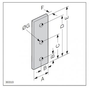 45 Series Rectangular Joining Plate – Perfiles Bosch App